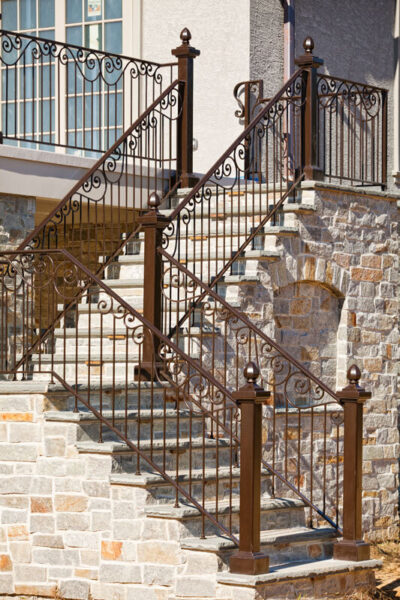 Exterior Design Railing Gallery - Compass Ironworks