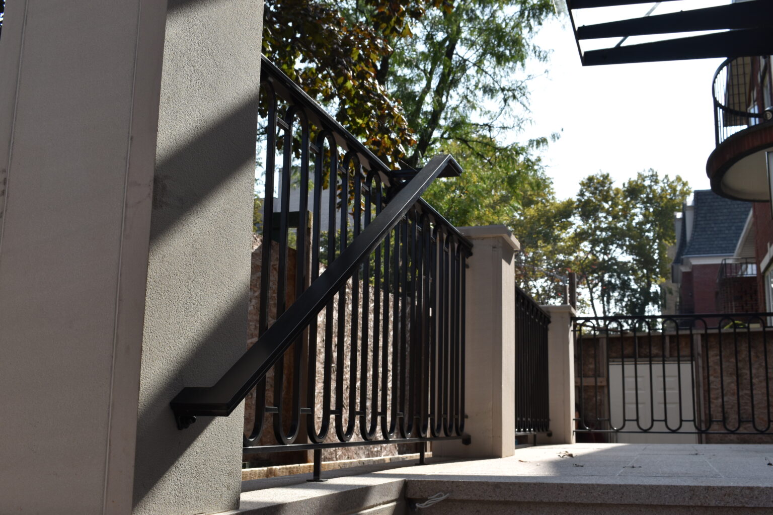 Modern Railing in NYC - Compass Ironworks