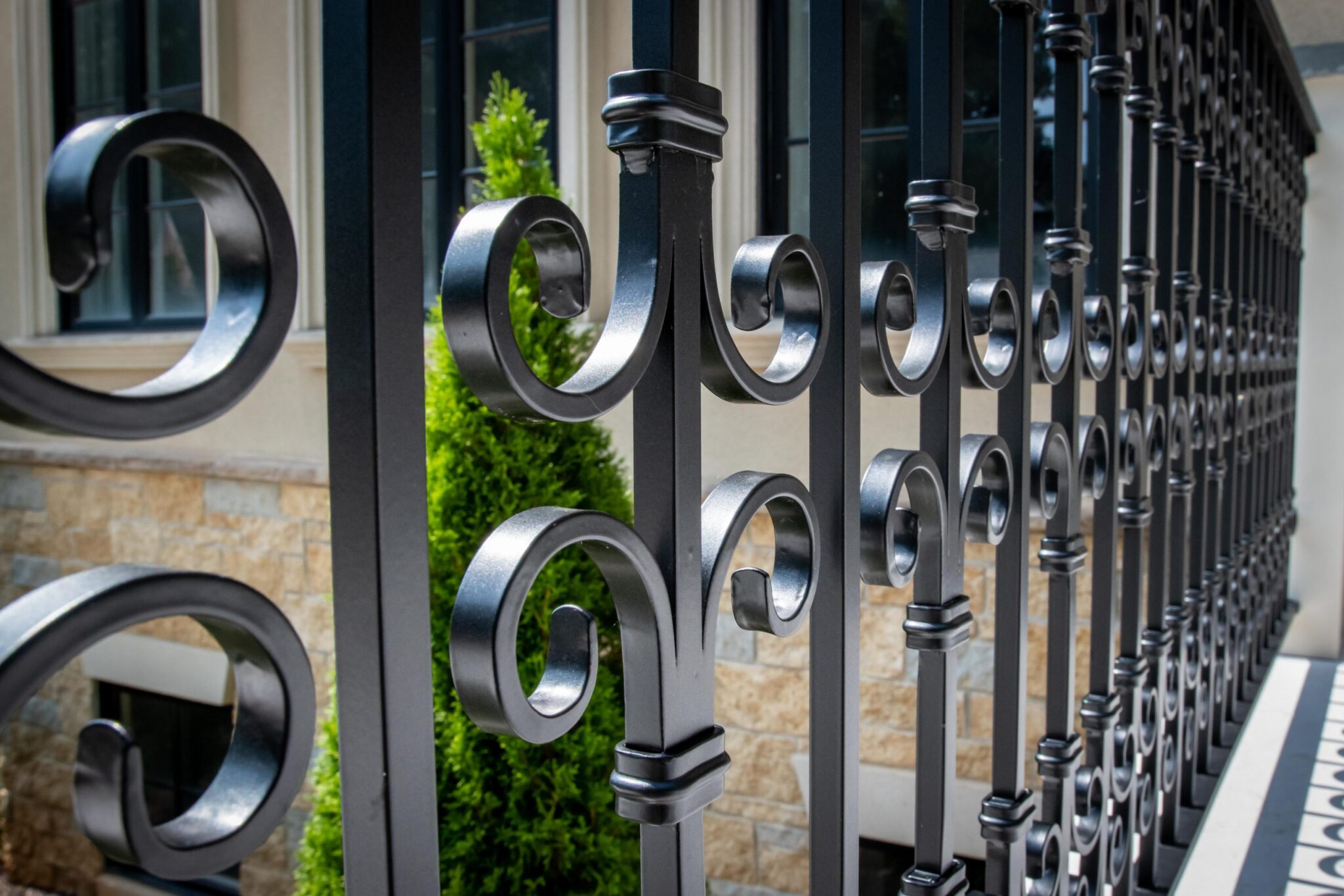 Exterior Design Railing Gallery - Compass Ironworks