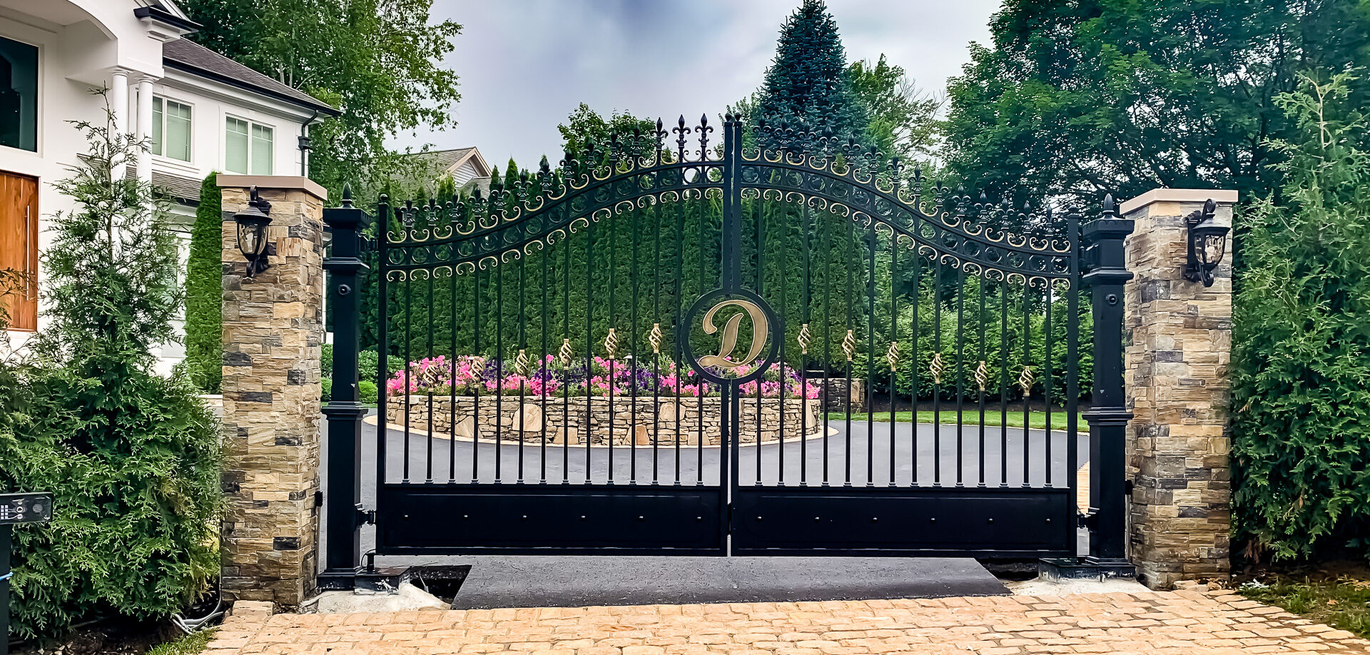 Custom Wrought Iron Entrance Gates Latest Metal Steel Main Gates Custom Wrought Iron Entrance Gates Latest Metal Steel Main Gates