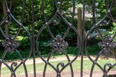 Intricate Juliet Balcony and Iron Gate - Compass Ironworks
