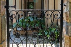 Intricate Juliet Balcony and Iron Gate - Compass Ironworks