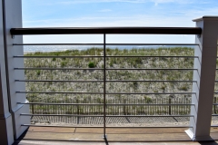 Modern Railing at the Beach - Compass Ironworks